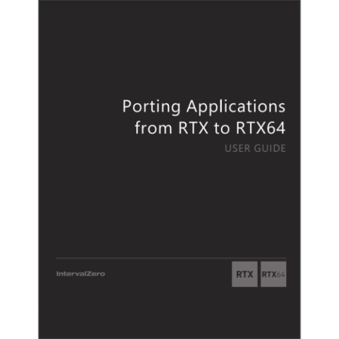 Porting from RTX to RTX64 - IntervalZero